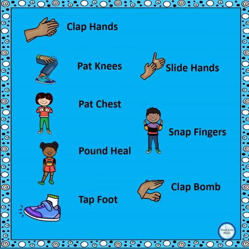 Digital Chants/Body Percussion Based on "So Much Snow" Steady Beat