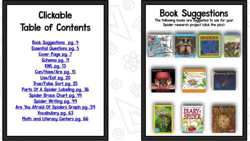 Spiders Reading Writing & Science Activities for Kindergarten | TPT