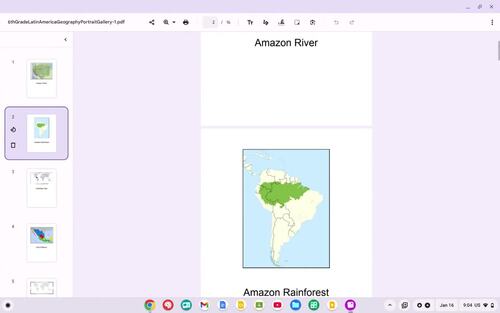 Latin America Geography Gallery Walk – Physical Features & Countries ...