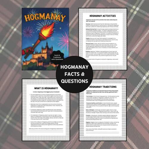 Hogmanay Activity Mega Bundle: 34 Pages of Facts, Word Searches ...