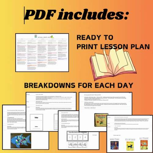 LITERACY WEEK- Preschool Weekly Lesson Plan by PavlyStyle | TPT