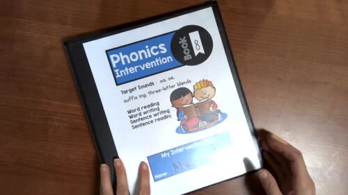 Orton Gillingham Phonics Intervention Binder oa oe suffix ing 3 letter ...