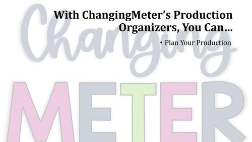 Production Organizer: Shrek the Musical by Changing Meter | TPT