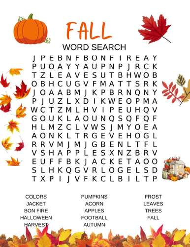 Seasons Word Searches → Printable Puzzles [Summer, Spring, Winter, & Fall]