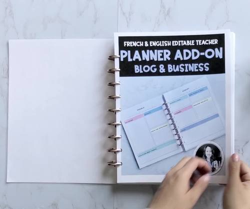 Blog & Business Add-On | Editable Teacher Planner by Parfaitement Parnell