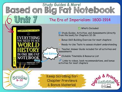 Middle School World History-Based on Big Fat Notebook-Unit 7:Era of ...