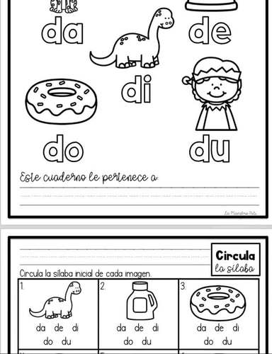 Silabas con Dd da de di do du by La Maestra Pati Bilingue | TPT