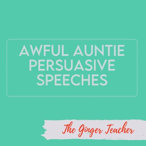 Persuasive Speech Lesson by The Ginger Teacher | TPT