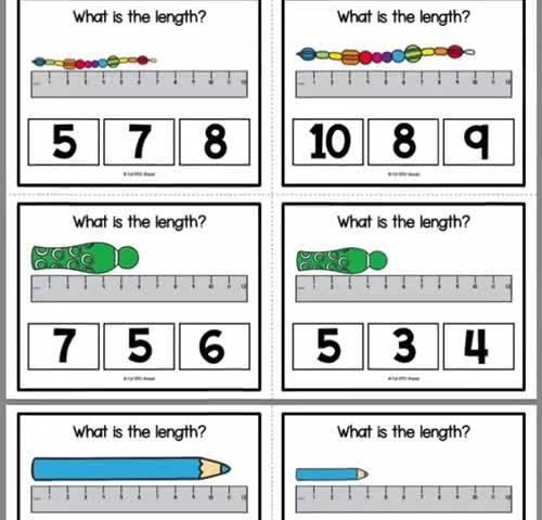 Measurement Length Activities Math Task Cards for Special Education