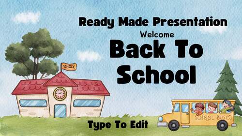 Back To School - Classroom Rules - Ready Made Presentation - Ready To Edit!