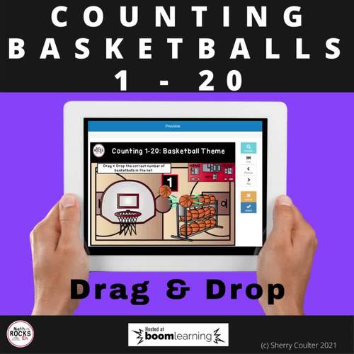 Counting Basketballs 1 Through 20 Digital BOOM Activity for Distance ...