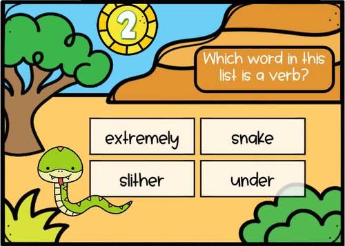 All about Action Verbs Boom Cards™ Digital Task Cards by Mrs Stewart in 3rd