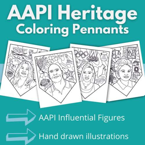 Asian Pacific American Heritage Month, AAPI Coloring Page Poster ...