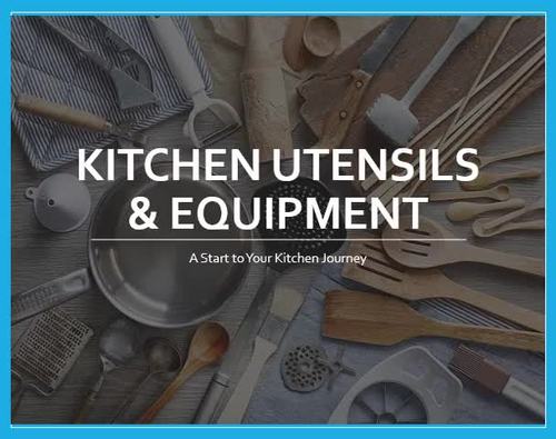 Kitchen Utensils & Equipment [Powerpoint, Google Slide & Video Lesson]