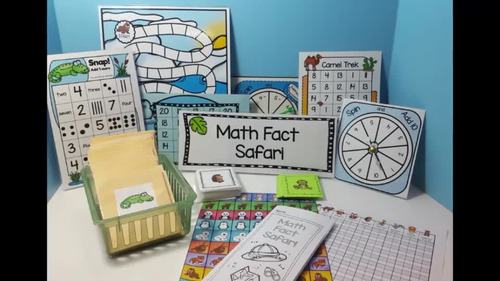 Math Fact Safari Mega Bundle by Elementary Otter | TPT