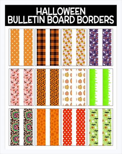 Halloween | Bulletin Board Borders | Classroom Theme | Classroom Decor