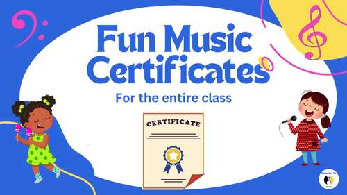 Fun Editable End of Year Music Award Certificates for Band, Orchestra ...