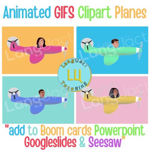 airplane clipart animated gifs by Teachers Resource Store | TPT