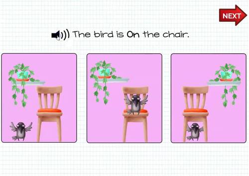 Prepositions In On Between BOOM Cards- Animal House by Speech Packtivities