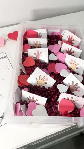 Piano Sensory Bin - Valentine's Day Piano Activities by Ms Emily Music