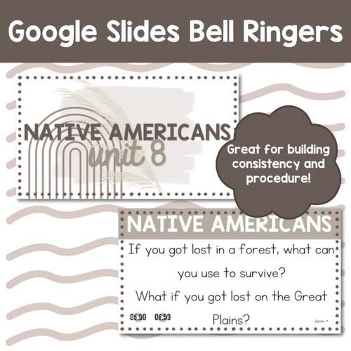 CKLA Grade 5 Unit 8 Native Americans: Bell-ringers & Daily Writing Prompts