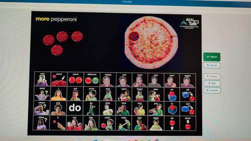 AAC Talking Core Board - MORE Interactive Activity (Boom Card) | TPT