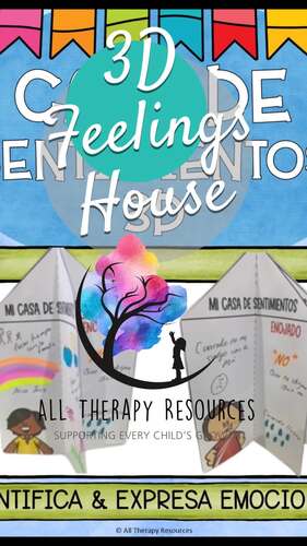 FEELINGS HOUSE - 3D Craft - Identify and Express Emotions - SPANISH VERSION