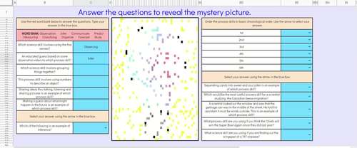 Digital Science Pixel Art Mystery Picture Science Process Skills Google
