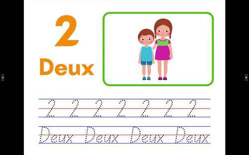 French Numbers Handwriting Worksheets 1-20 to Trace & Count Numbers in ...