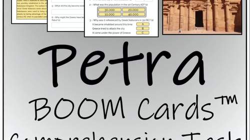 Petra BOOM Cards™ Comprehension Activity 5th Grade & 6th Grade | TPT