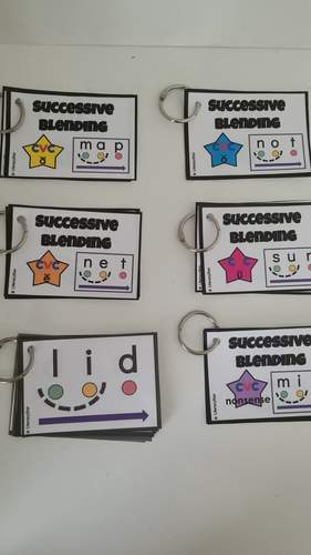 Successive Blending CVC Flip Cards, Flash Cards & Sorts by LiteracyStar
