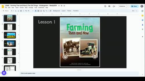 ReadyGEN BUNDLE | U2MB | Slides & Printables | Farming Then & Now | Old ...