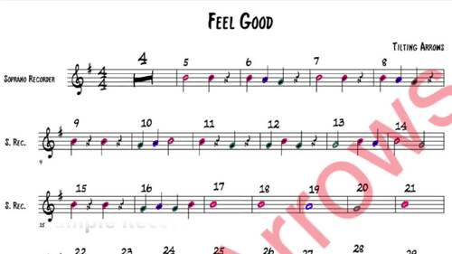 "Feel Good" BAG Recorder Song by Niki Rose Music | TPT