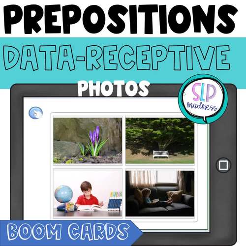 Speech Therapy Data Collection Receptive Prepositions Boom Cards Evaluation
