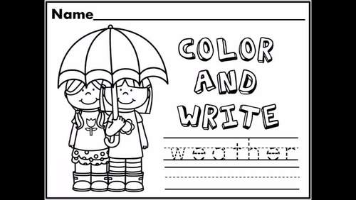 Weather Themed NO PREP Kindergarten Language Arts Pack - CCSS Aligned!