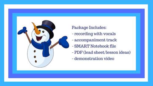 Winter Freeze Dance - Snowman Song with Printables by Lisa's Classroom ...