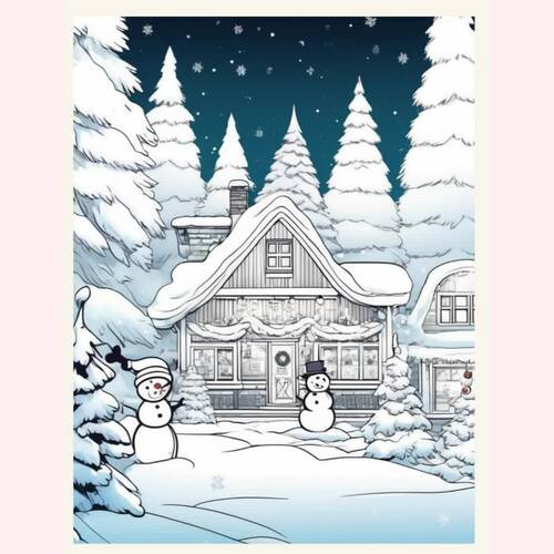 Merry Christmas Theme - Coloring Book by PixcelPenstore | TPT