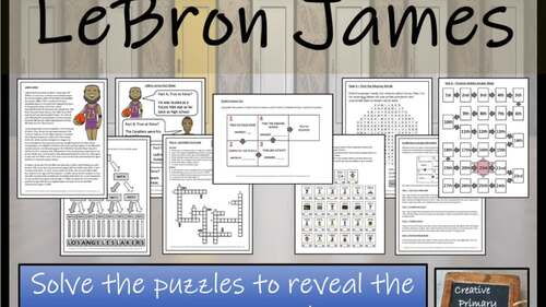 LeBron James Escape Room Activity by Creative Primary Literacy | TPT