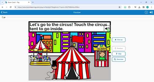 A Circus Visit: An Interactive Speech/Language Activity | TPT