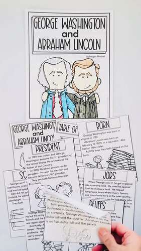 President's Day Activities George Washington and Abe Lincoln Bundle