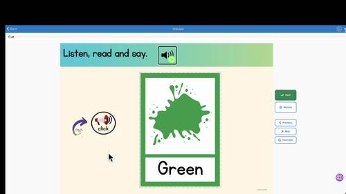 Learning colors | interactive activities | BOOM Cards | English ESL