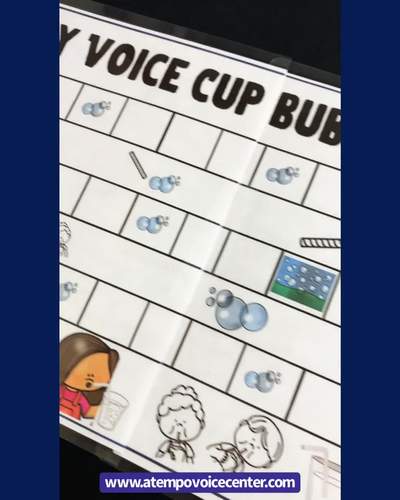 Voice Therapy Cup Bubbles for Speech Therapy | TPT