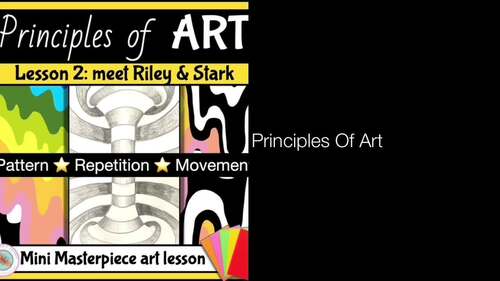 Principles of Design for PATTERN and MOVEMENT one day OP ART lesson 4th ...