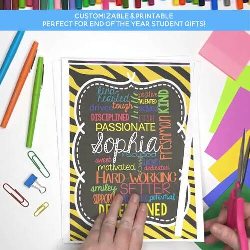 Subway Inspired Student Name Art {Customizable & Printable} by Amelia ...