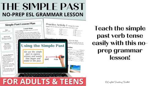 Adult ESL Grammar Worksheets, Activities & Lesson Plan - Simple Past ...
