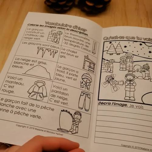 Livret d'hiver BUNDLE - French Winter Activities by Madame et Monsieur ...