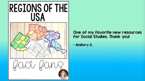 Regions of the United States: Fact Fan Research Project by Amanda Garcia