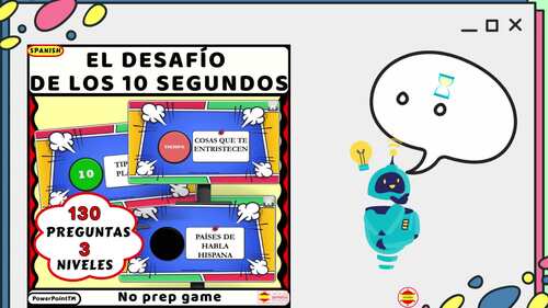 Spanish Vocabulary Game | No-Prep Digital Practice All Levels, Juego de ...