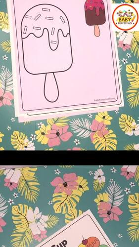 Ice Cream Craft | Printable Craft | Summer Craft | Craft for Preschoolers