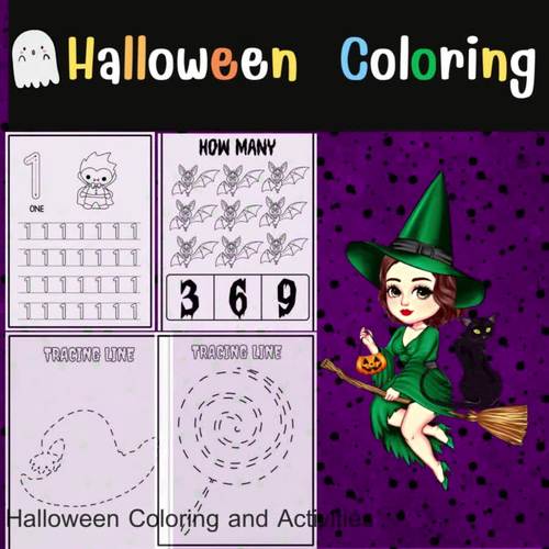 Halloween Coloring and Activities by Active Learning By Doing | TpT